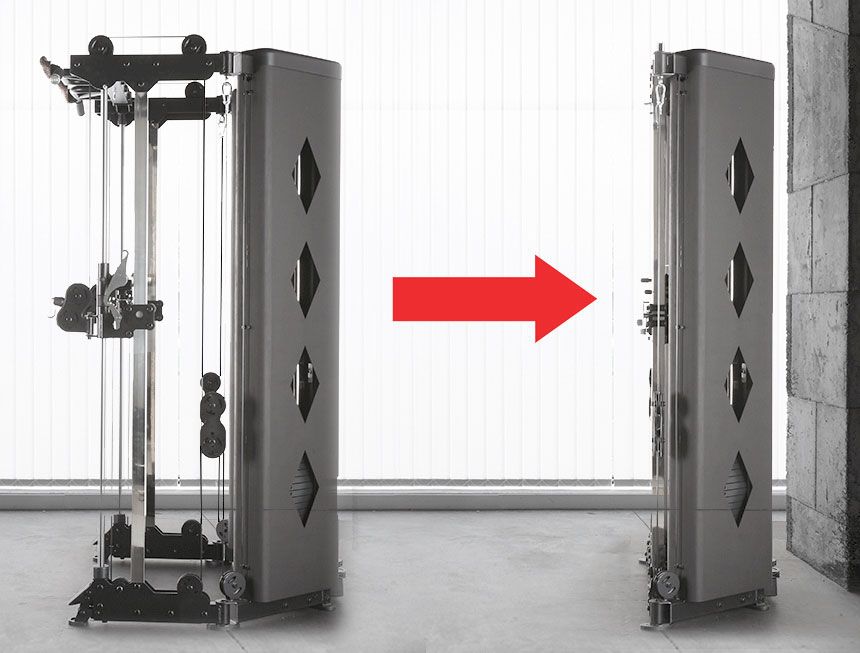 Bodyx Folding Cube Smith Machine Functional Trainer Combo - Home Gym ...