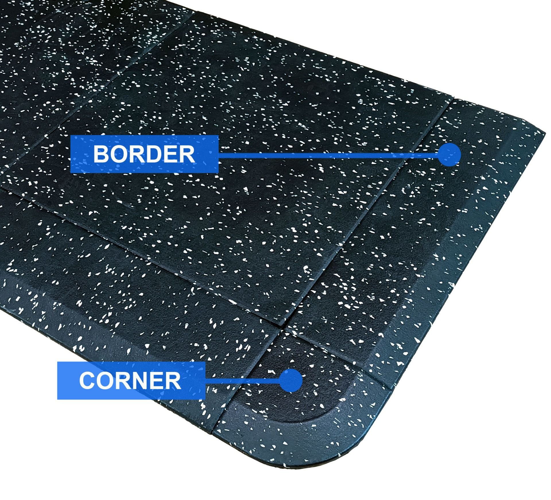 Slope edge for Vigor Proguard Rubber Tile Mat (2cm) - Home Gym Singapore