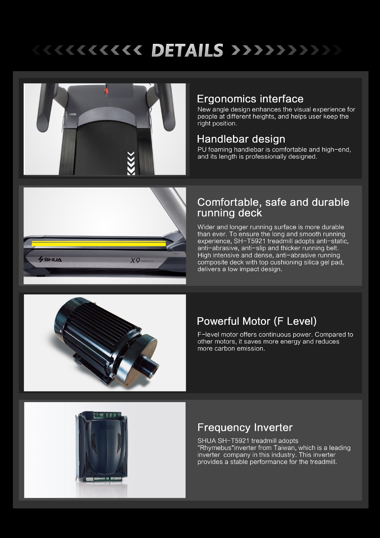 SHUA V6 Commercial Treadmill - Home Gym Singapore